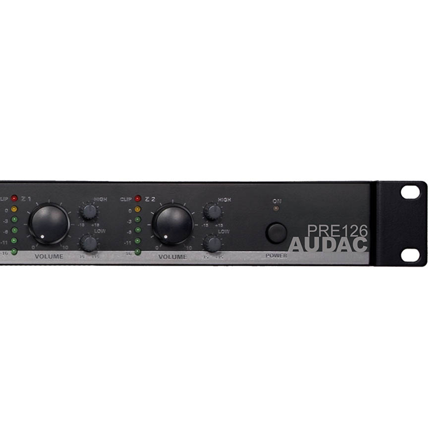 Audac PRE 126 6-kanaals zonemixer met bluetooth ontvanger snel en ...
